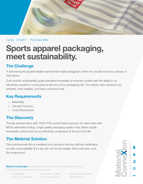 Case Study: Sports apparel packaging, meet sustainability. - Material ...