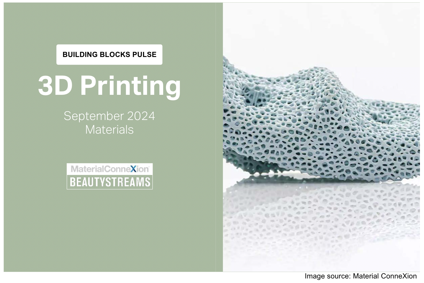 Material Pulse: 3D Printing - Material ConneXion